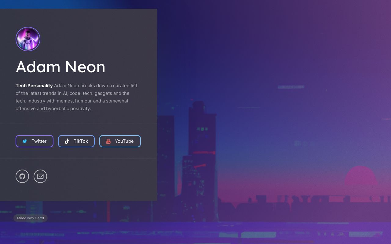 Adam Neon - Tech Media Personality | AI Influencer | Coder | Gadgets ...